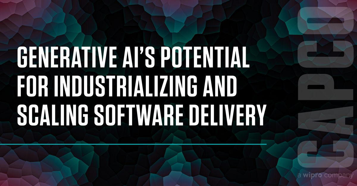 Generative AI's Potential For Industrializing And Scaling Software Delivery