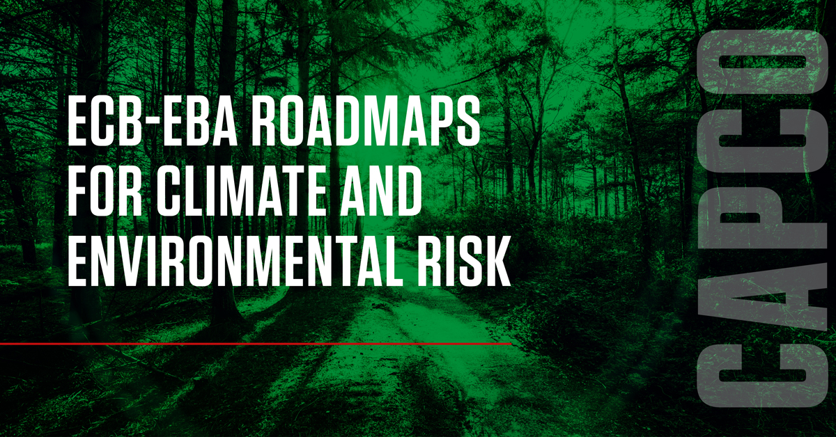 ECB-EBA Roadmaps For Climate And Environmental Risk